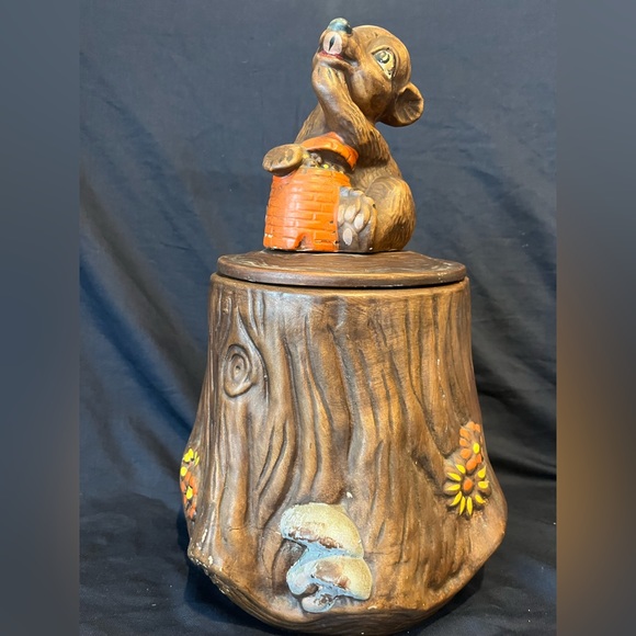 Accents | Vintage California Originals Bear Cub With Honey Pot On Tree ...